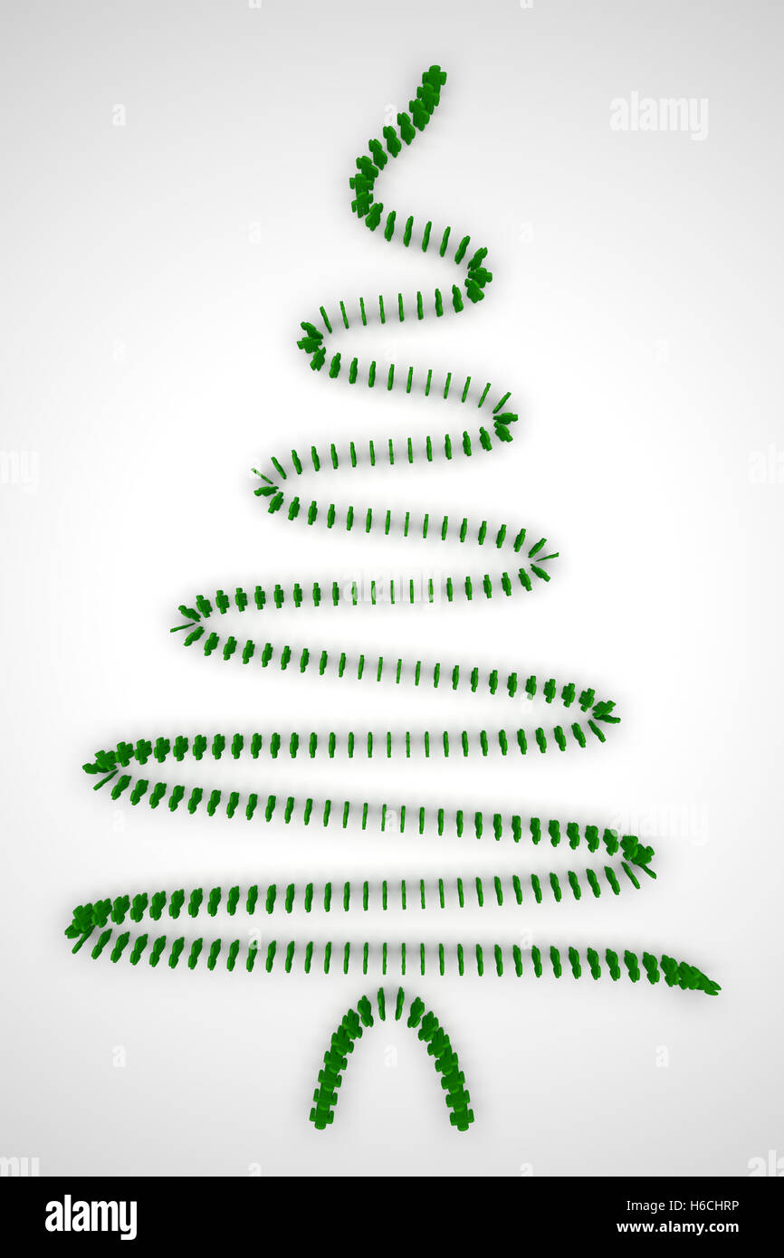 3d render christmas tree made hi-res stock photography and images - Alamy