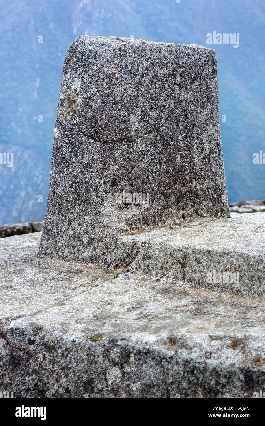 The famous intihuatana rock hi-res stock photography and images - Alamy