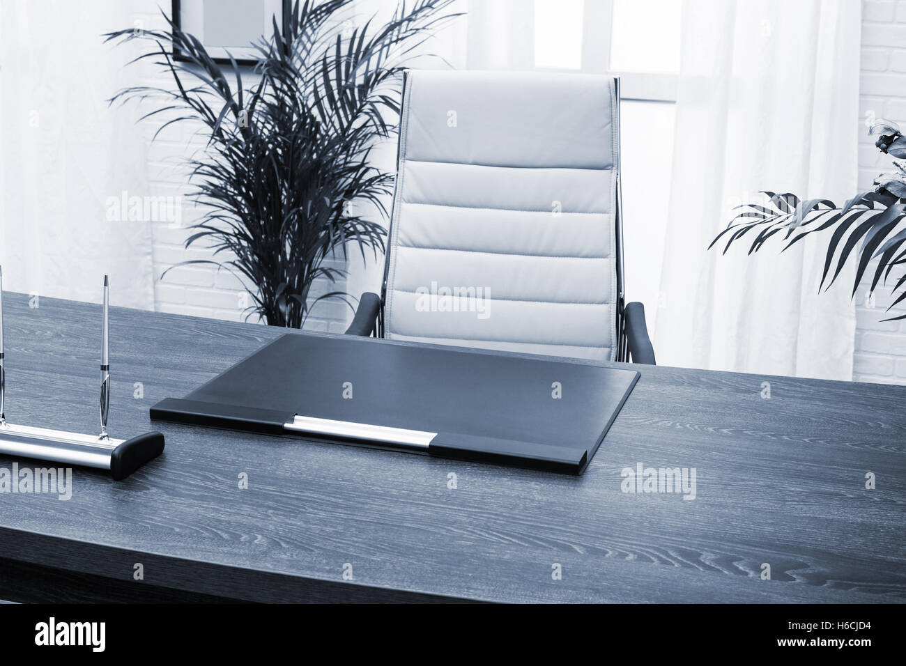 modern desk manager in a modern office Stock Photo - Alamy