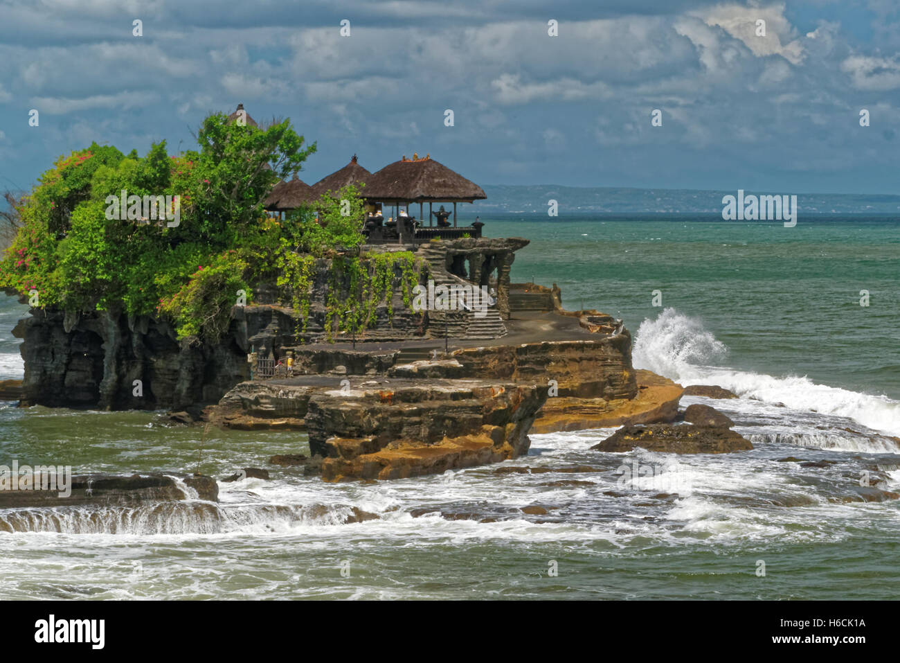 Temple and the Ocean Stock Photo - Alamy