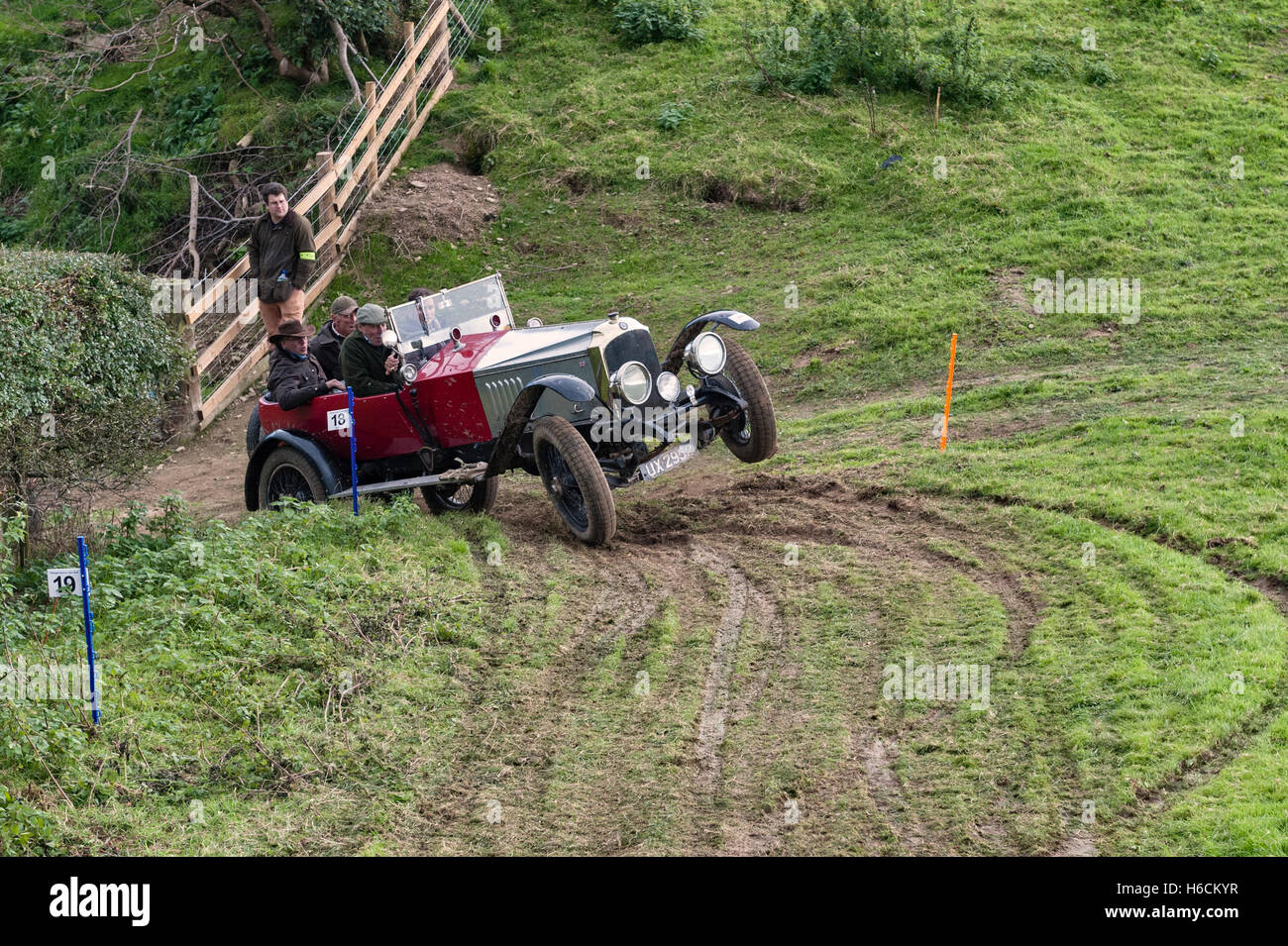 Cwm Whitton, Knighton, Powys, UK. The VSCC (Vintage Sports-Car Club ...
