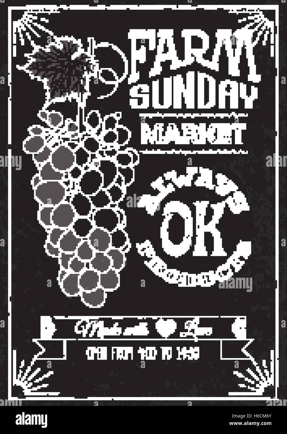 Market sunday Stock Vector Images - Alamy