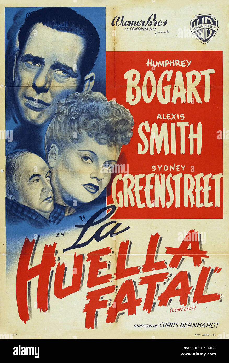 Conflict - Spanish Movie Poster Stock Photo - Alamy