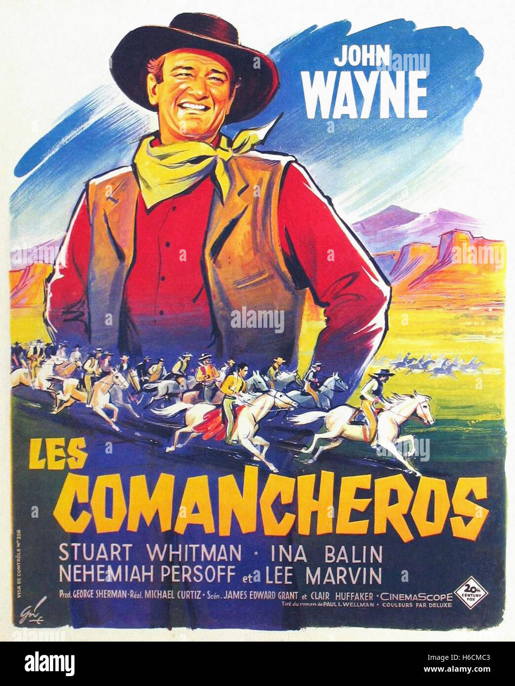 The Comancheros - French Movie Poster Stock Photo - Alamy
