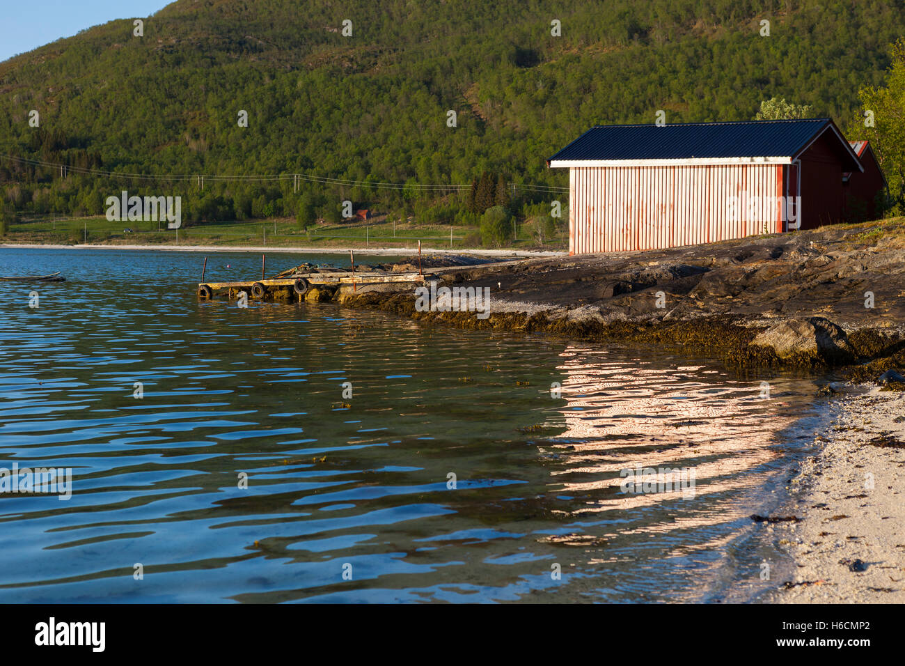 Tjeldsund fjord camping ground hi-res stock photography and images - Alamy