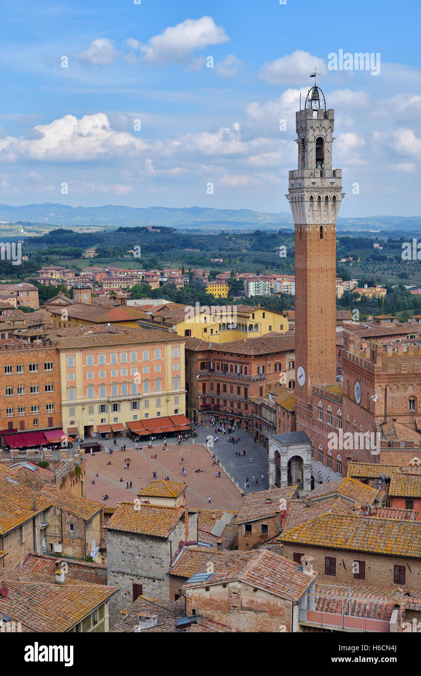 Siena city panorama aerial view hi-res stock photography and images - Alamy