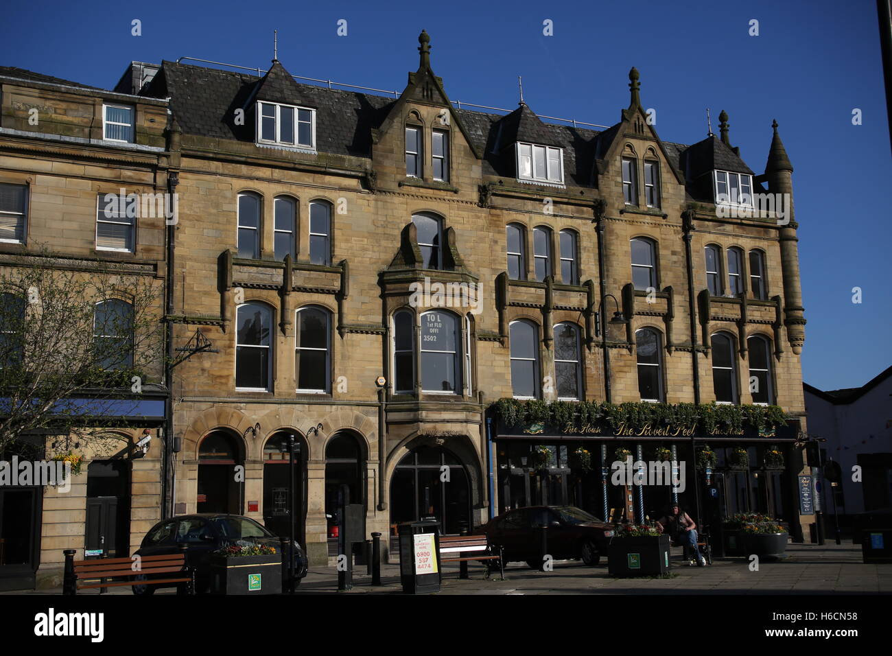 Castle Buildings, The Rock, Bury Stock Photo - Alamy