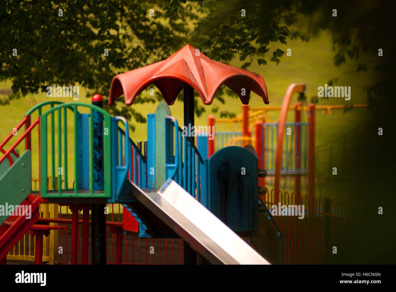 Childrens play area, Heaton Park Stock Photo - Alamy