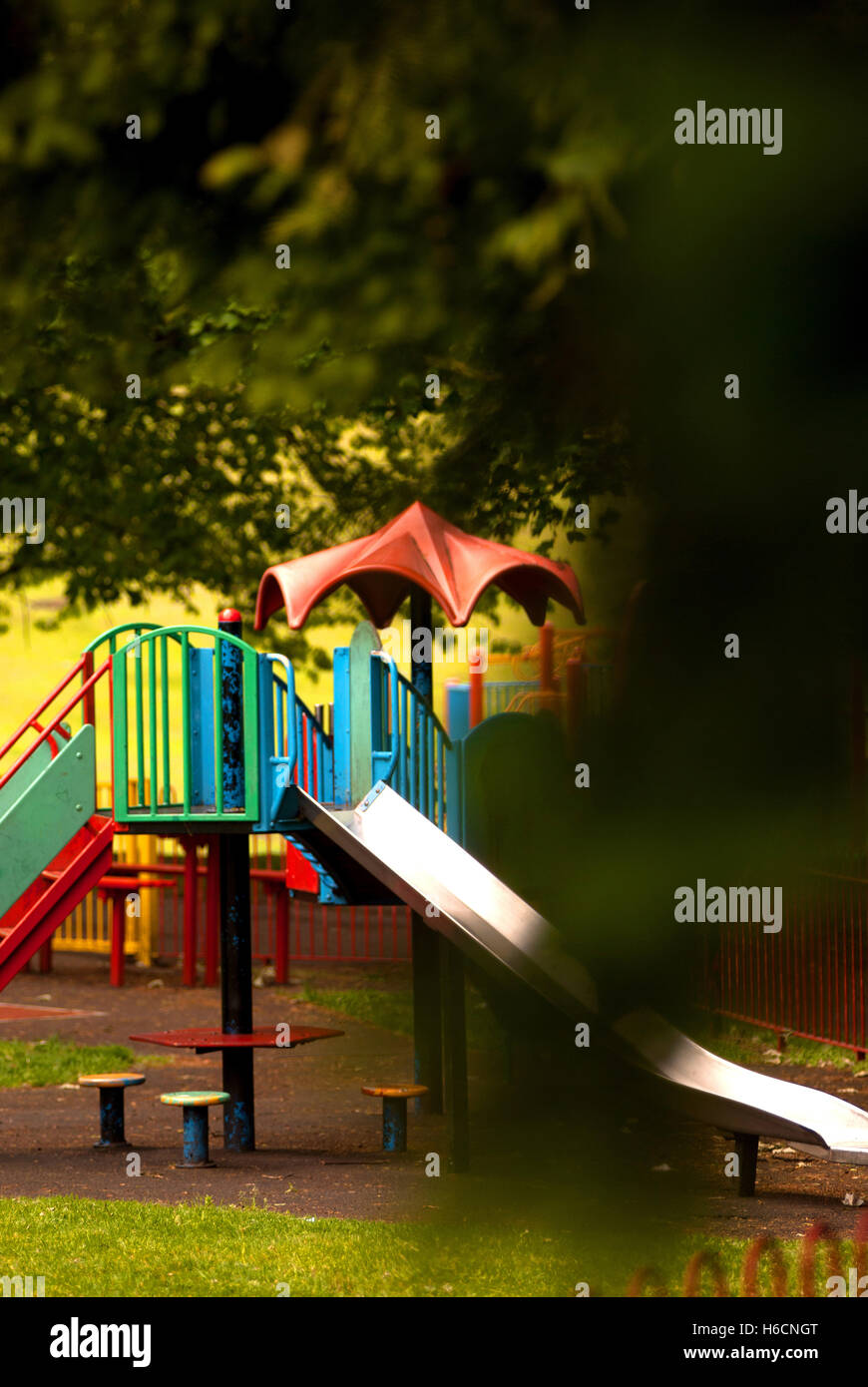 Childrens play area, Heaton Park Stock Photo - Alamy