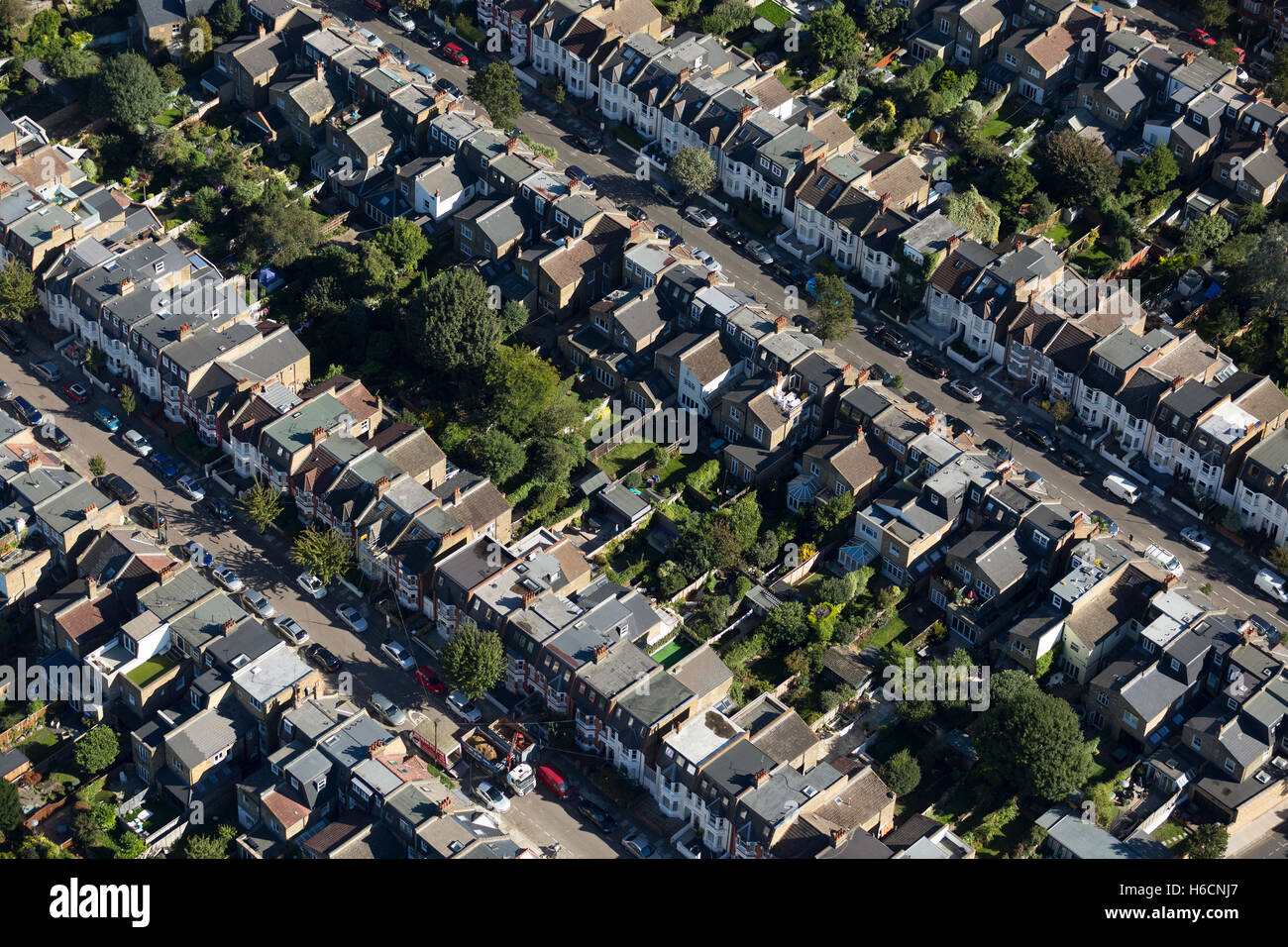 Terrace housing in London Stock Photo - Alamy