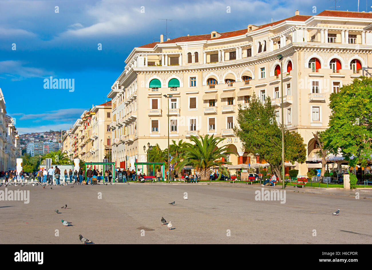 Aristotle Square located next to the Nikis avenue and is popular ...