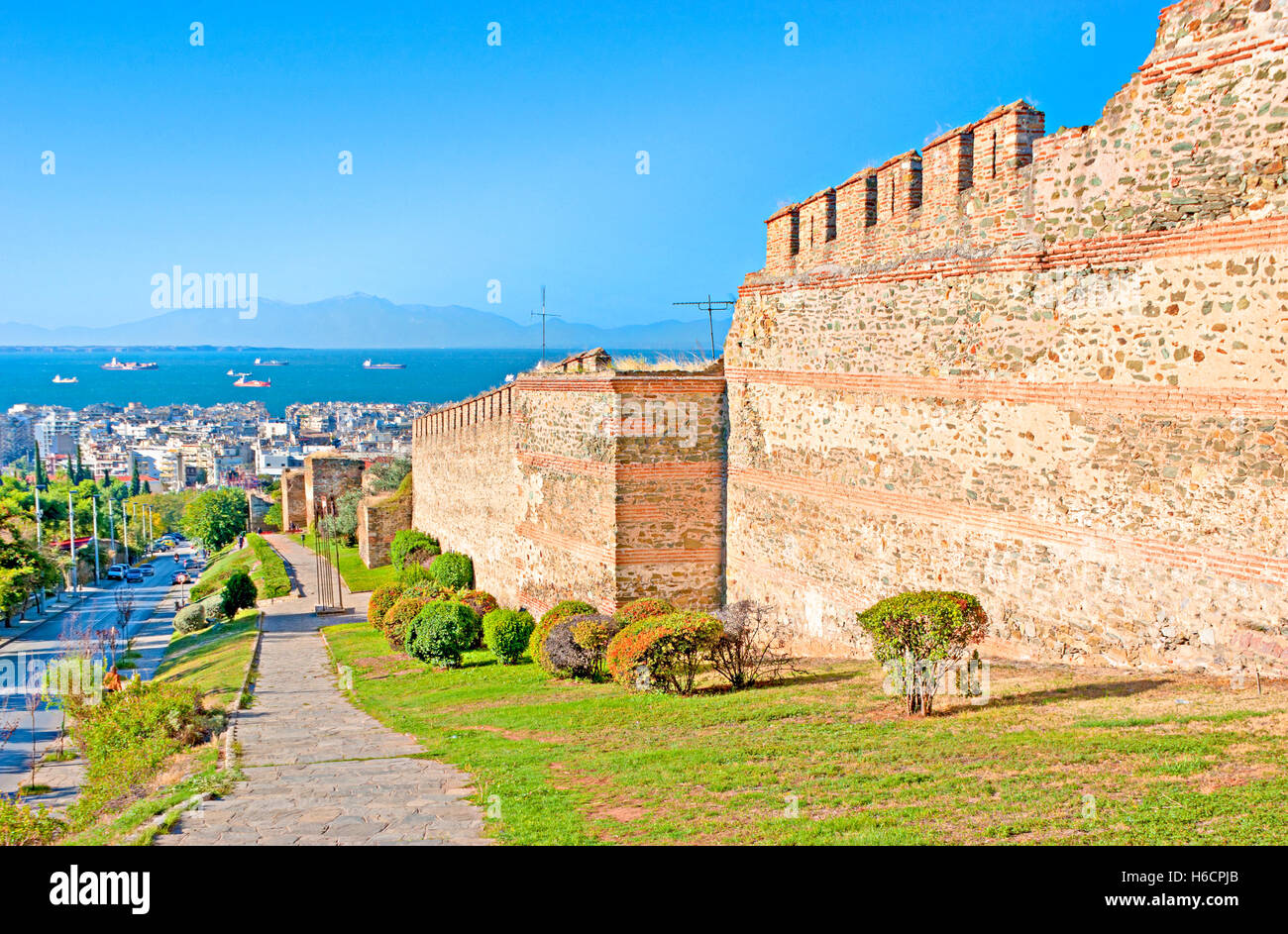 The city walls consist of the typical late Roman mixed construction of ...