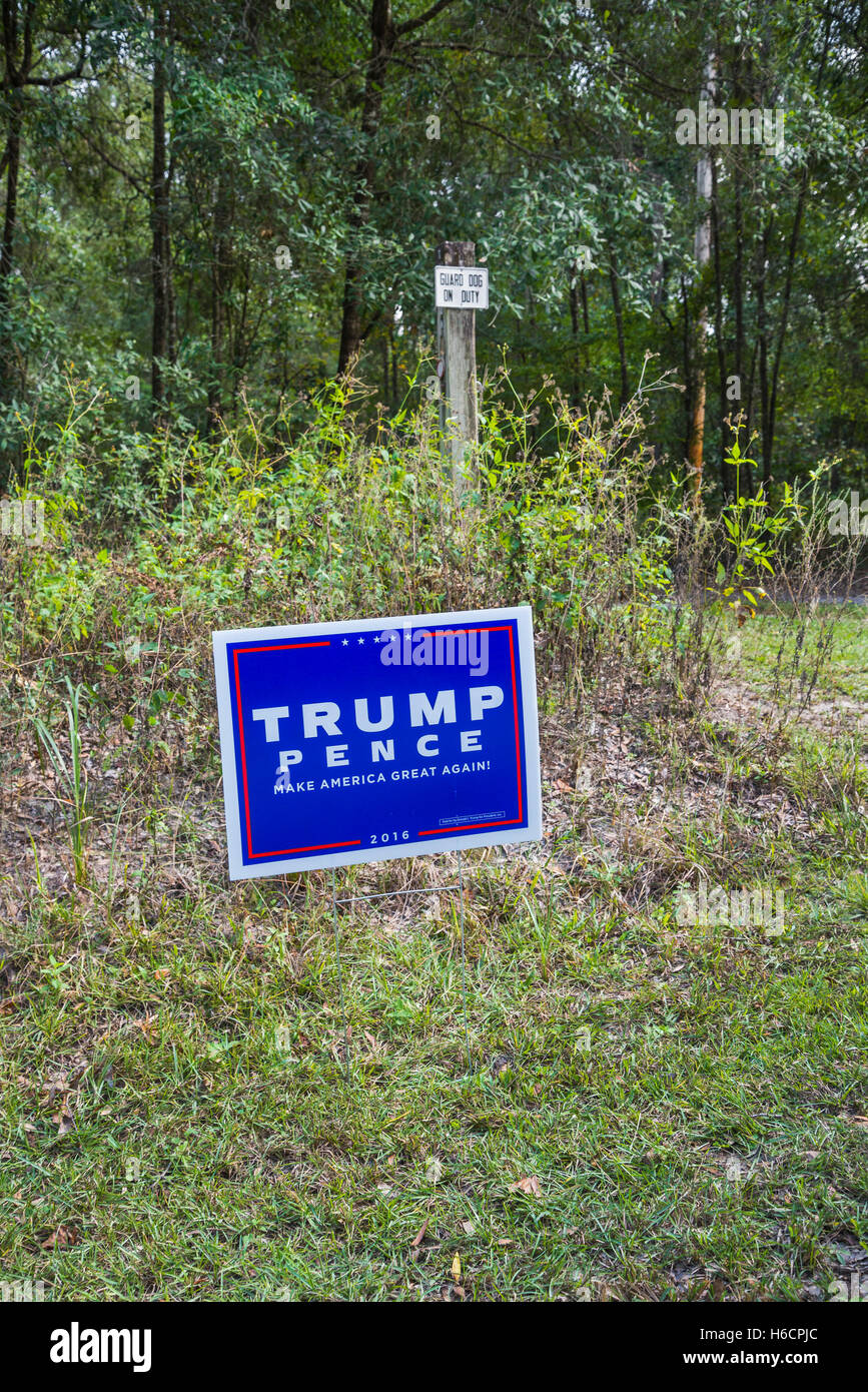 Donald Trump for president yard sign in North Central Florida Stock ...