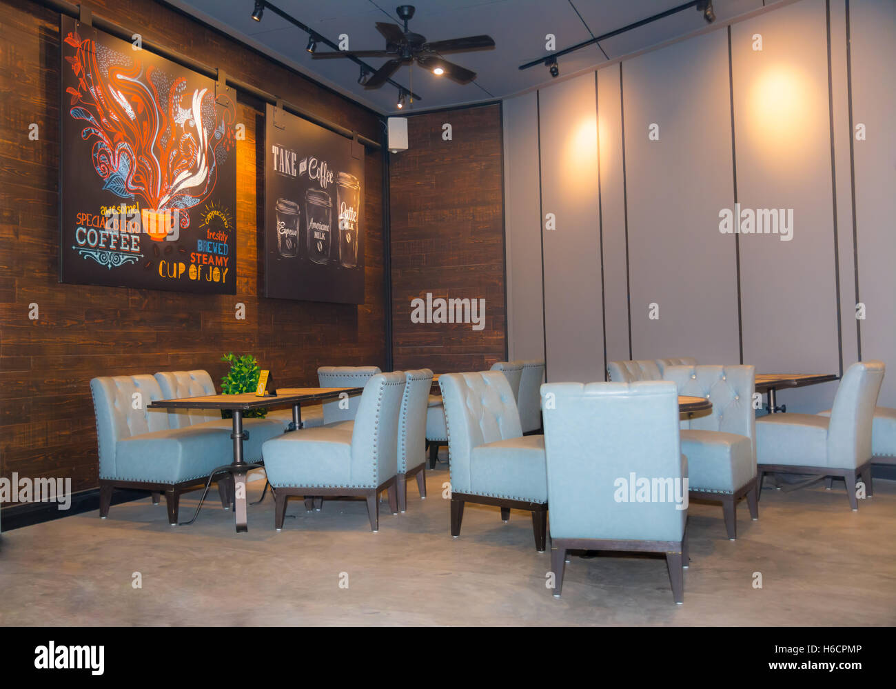 interior of modern cafe for relax time Stock Photo - Alamy