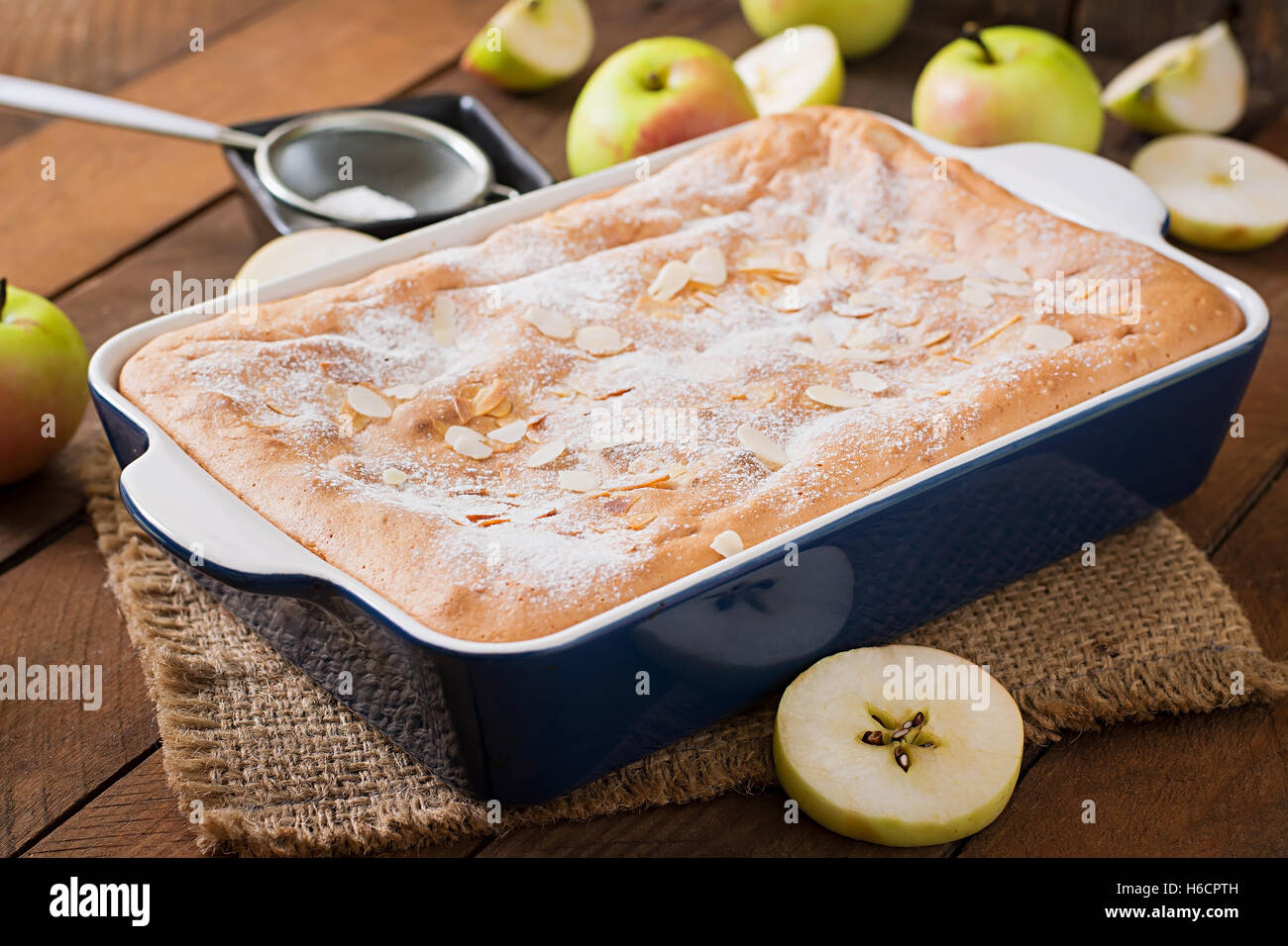Apple pie golden crust powdered hi-res stock photography and images - Alamy