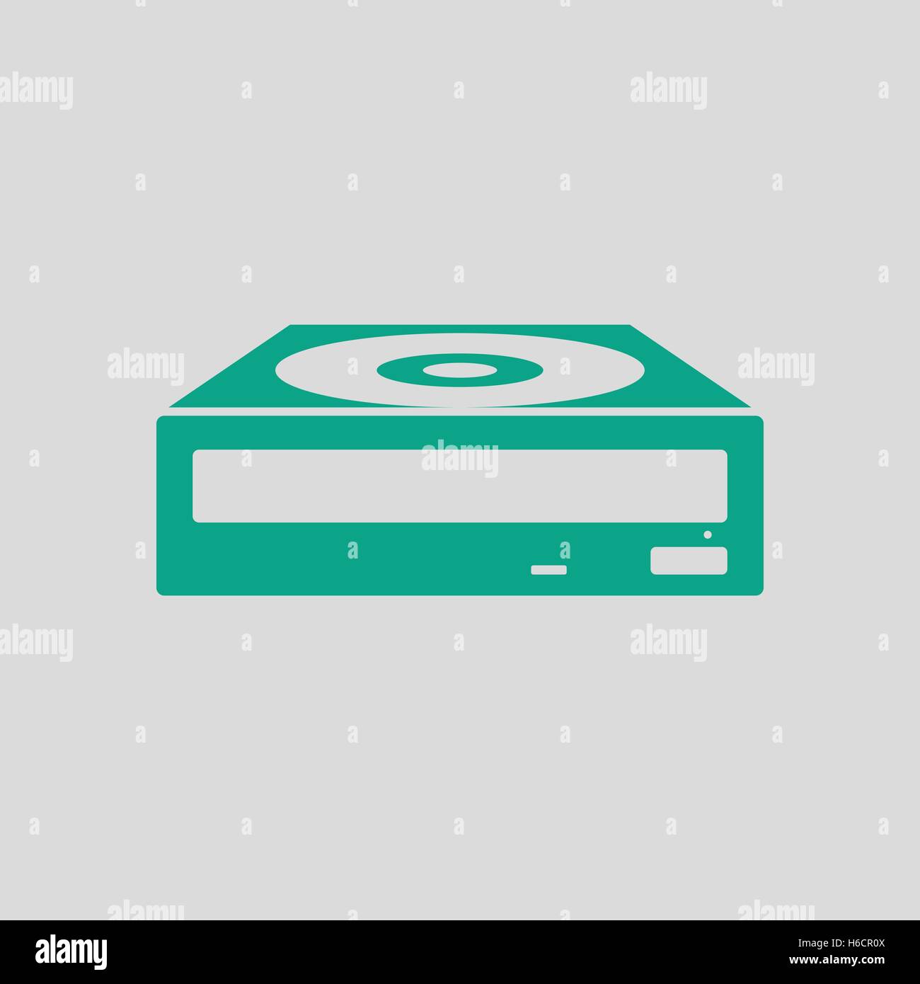 CD-ROM icon. Gray background with green. Vector illustration Stock ...