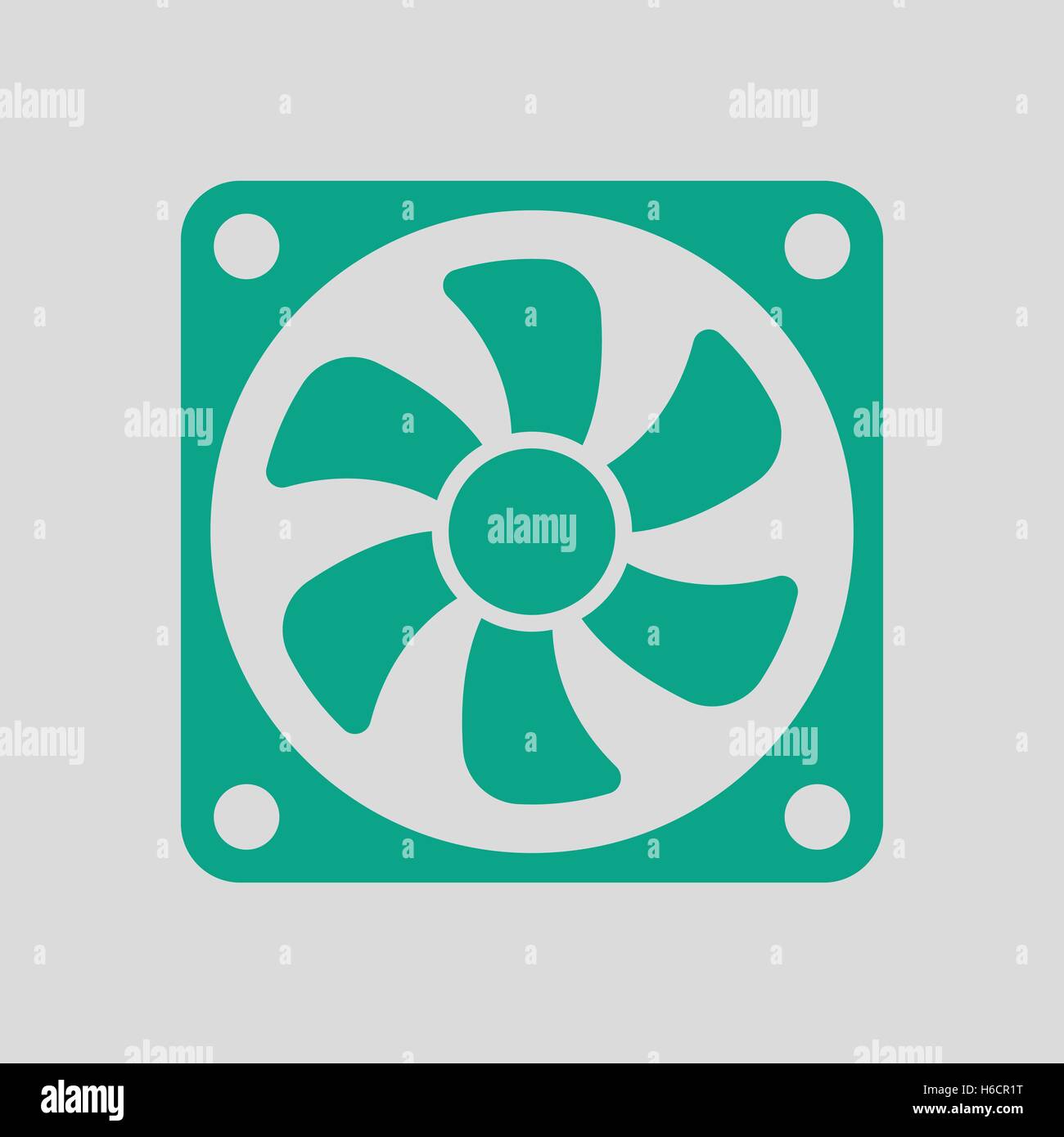 Fan icon. Gray background with green. Vector illustration Stock Vector ...