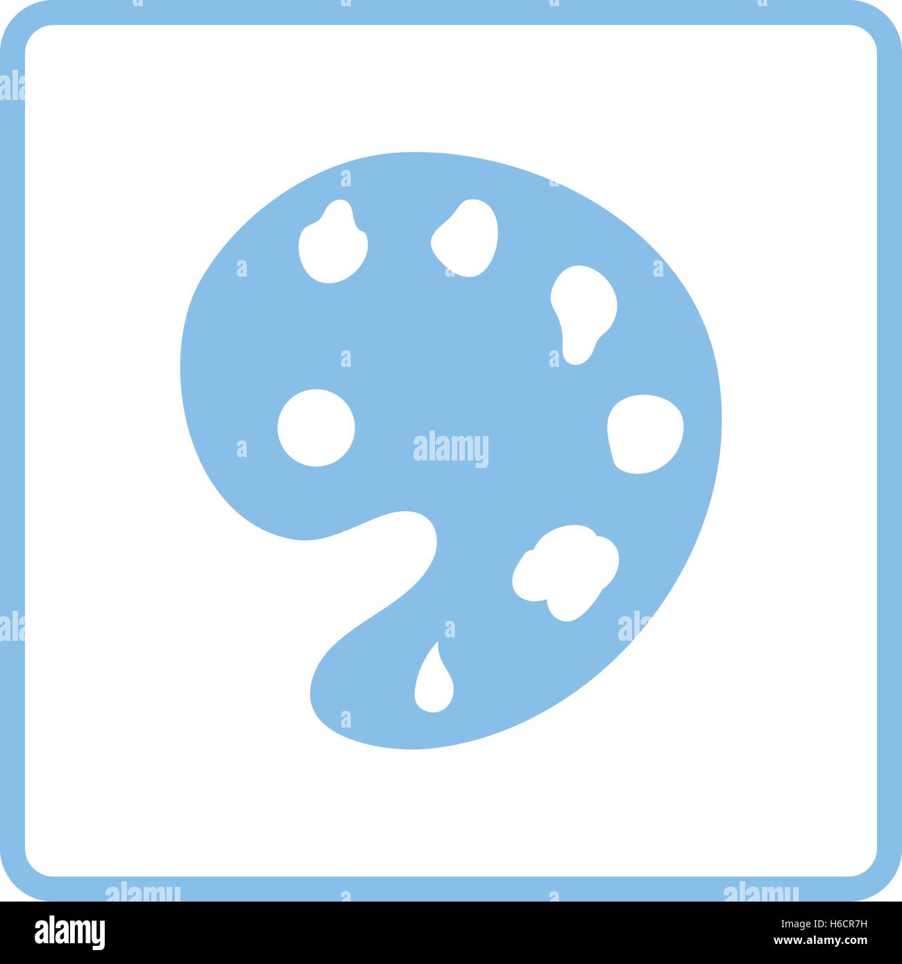 Palette icon. Blue frame design. Vector illustration Stock Vector Image ...