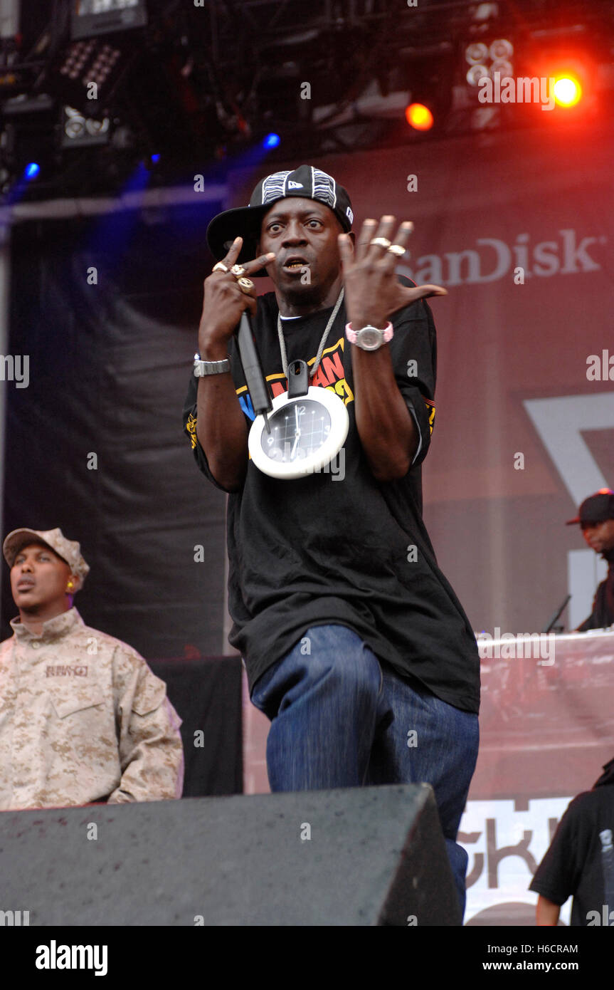Public Enemy (Flavor Flav) performing live at the Rock the Bells ...
