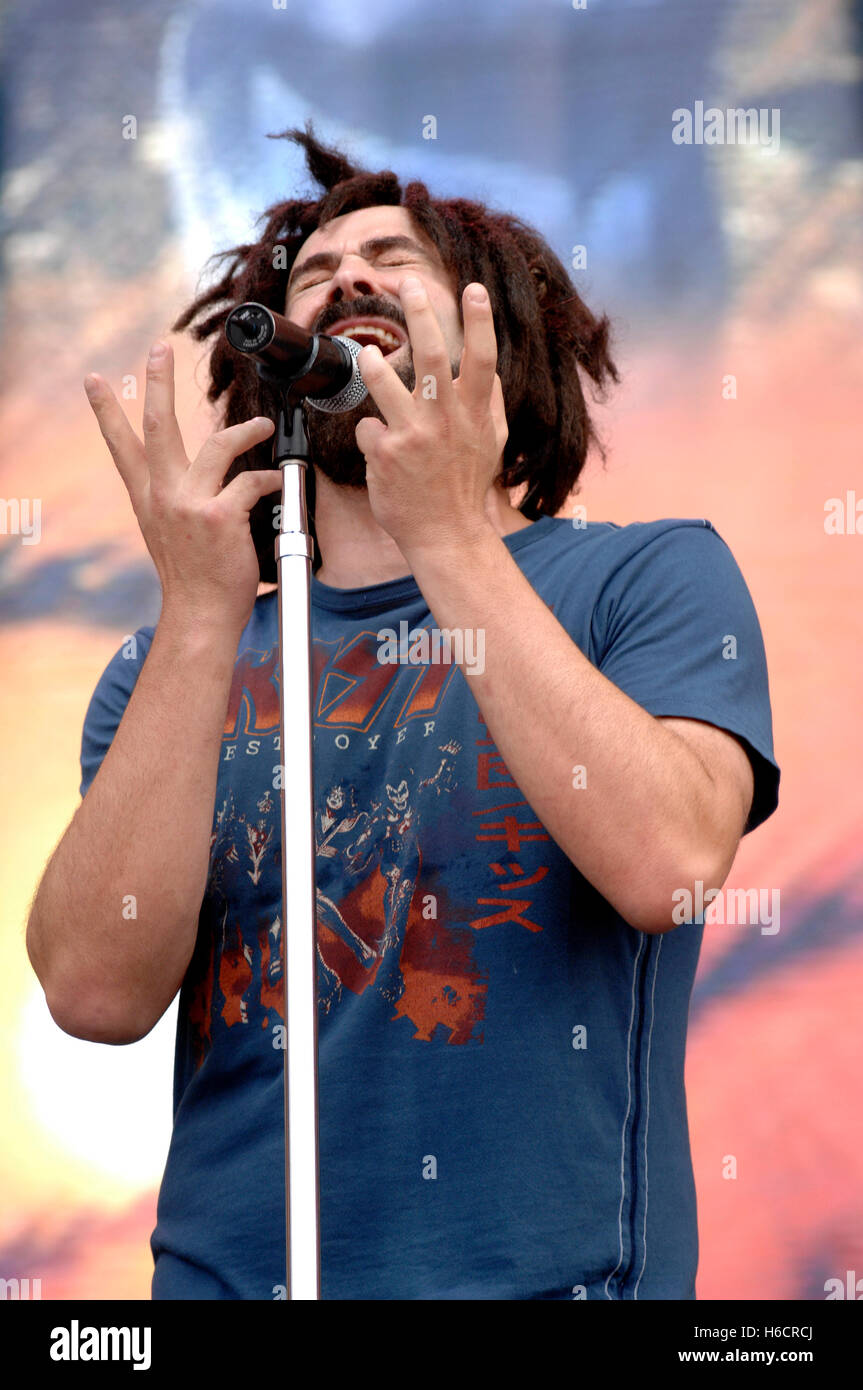 Counting Crows (singer Adam Duritz pictured) performing live during ...