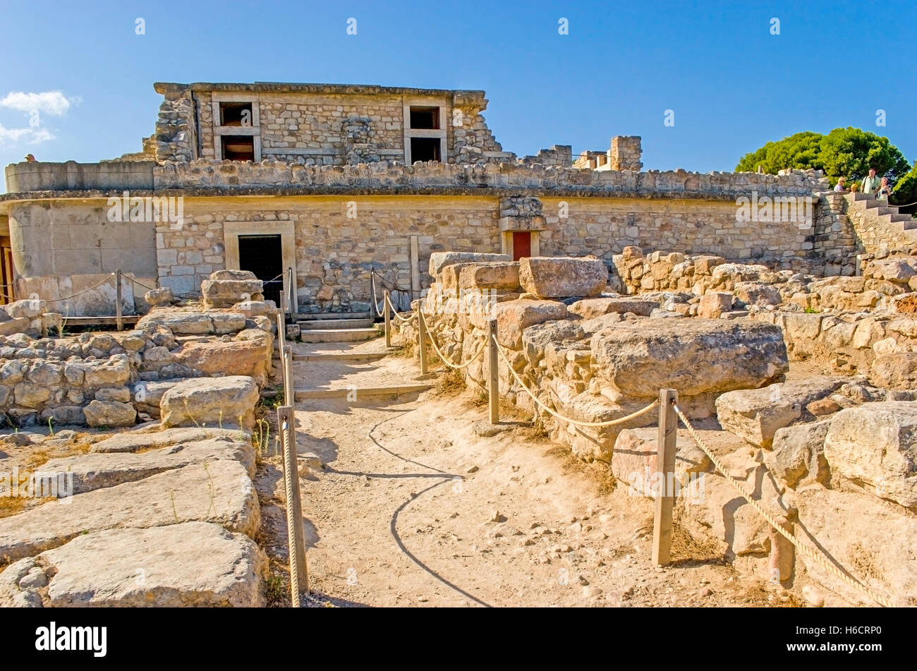 The large archaeological area of Knossos Palace equipped with ...