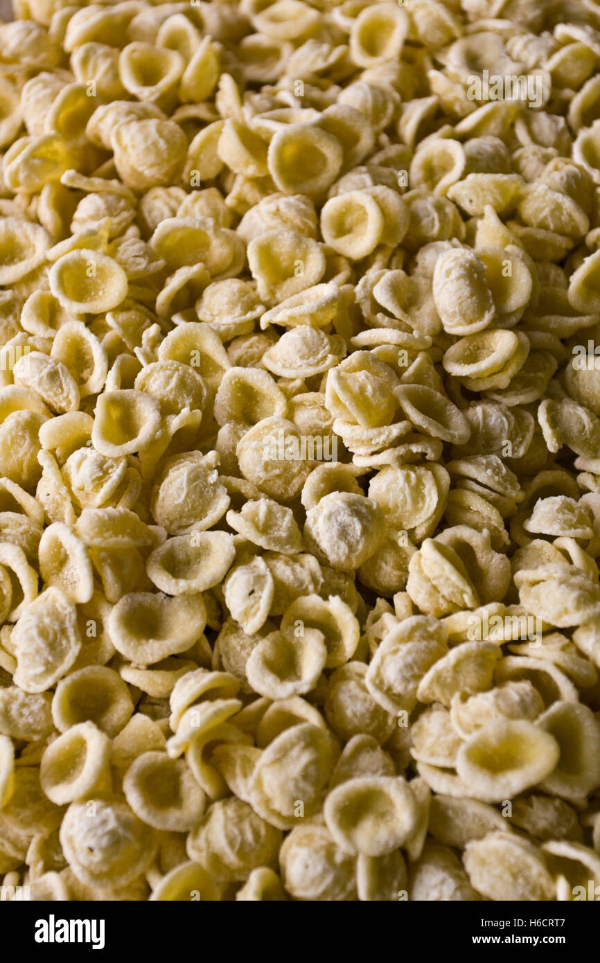 Orecchiette, typical Apulian handmade fresh pasta, Apulia, South of ...