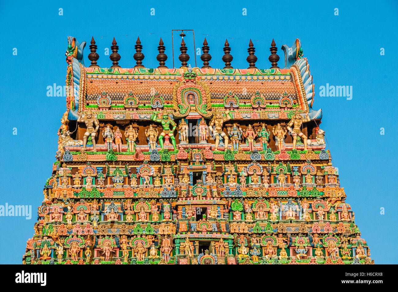 Minakshi india hindu temple tamil nadu asia tower hi-res stock ...
