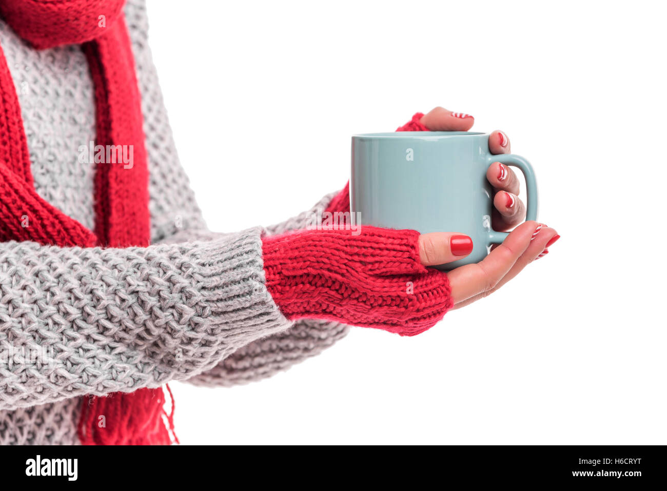 Cup of tea in female hands Stock Photo - Alamy