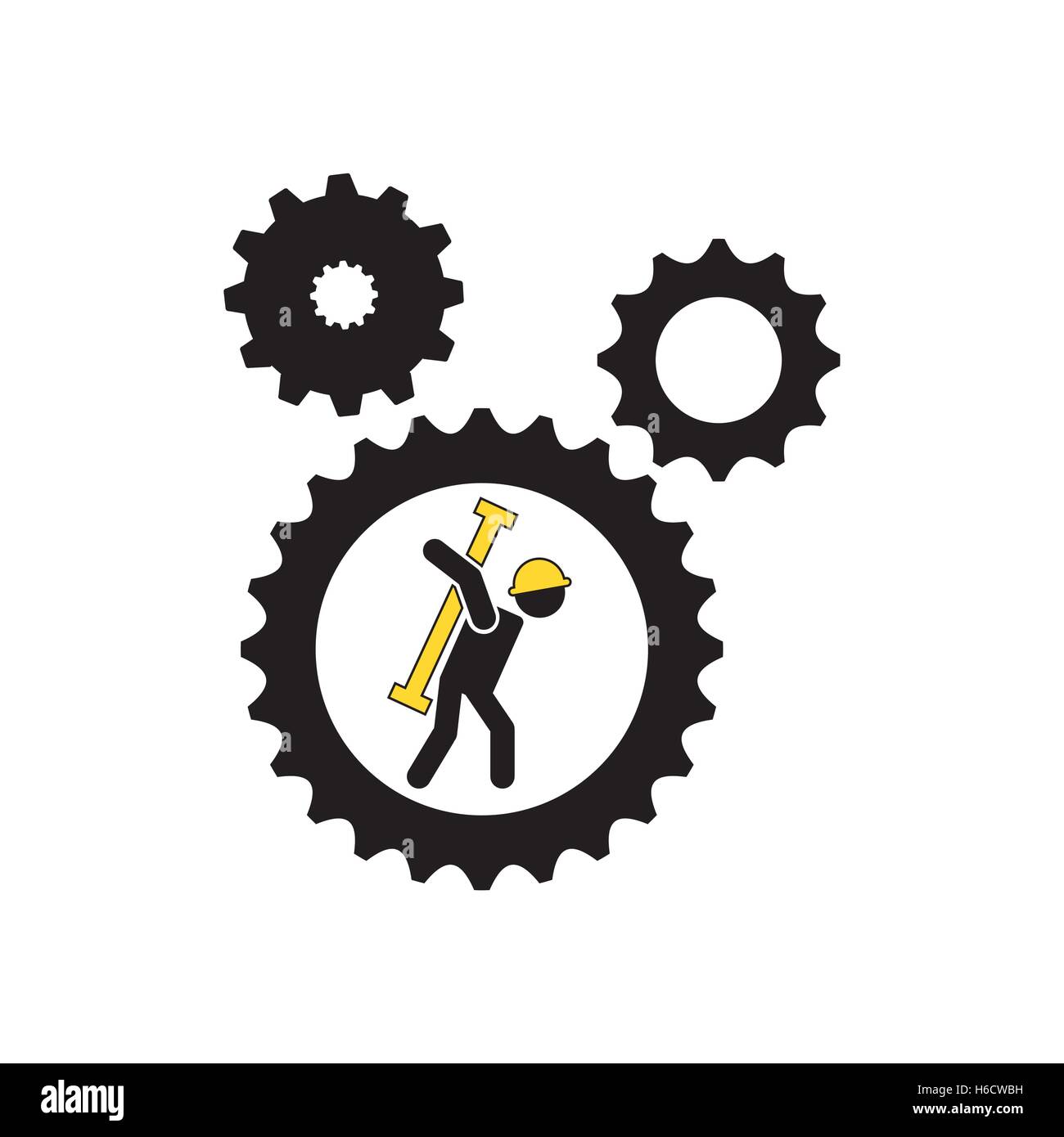 Engineer climbing Stock Vector Images - Alamy