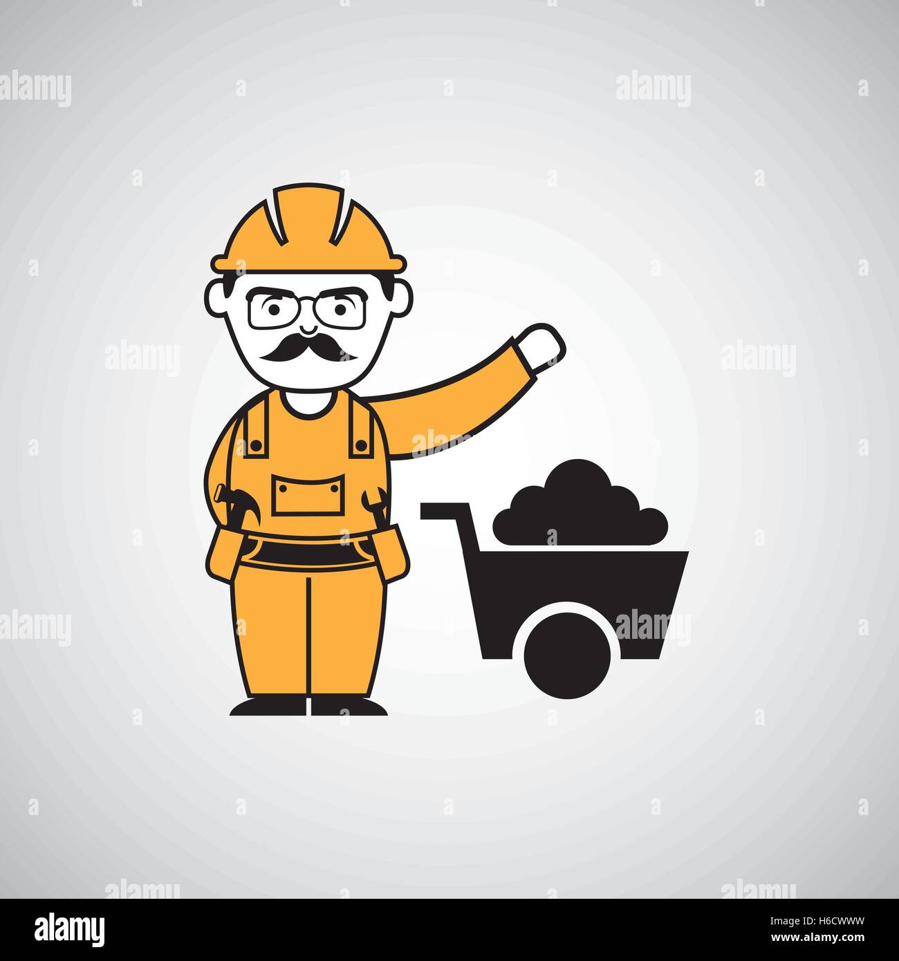 man worker mining design icon vector illustration Stock Vector Image ...