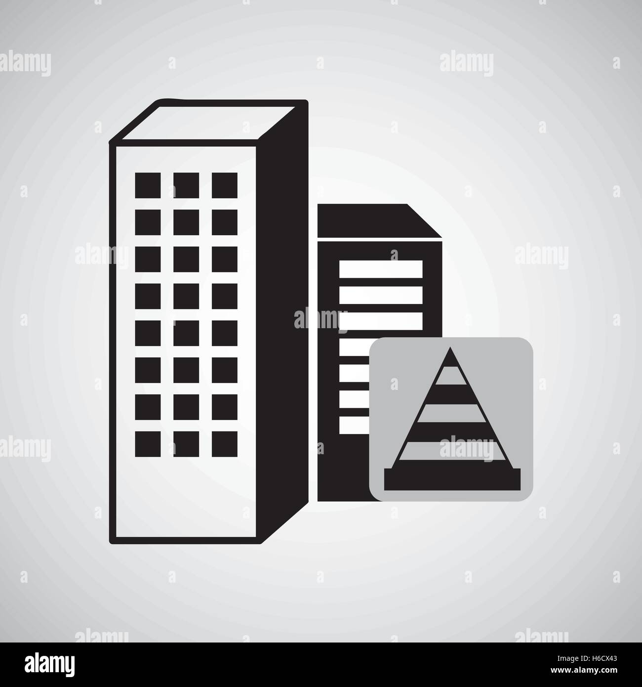 construction building cone attention icon vector illustration eps 10 ...