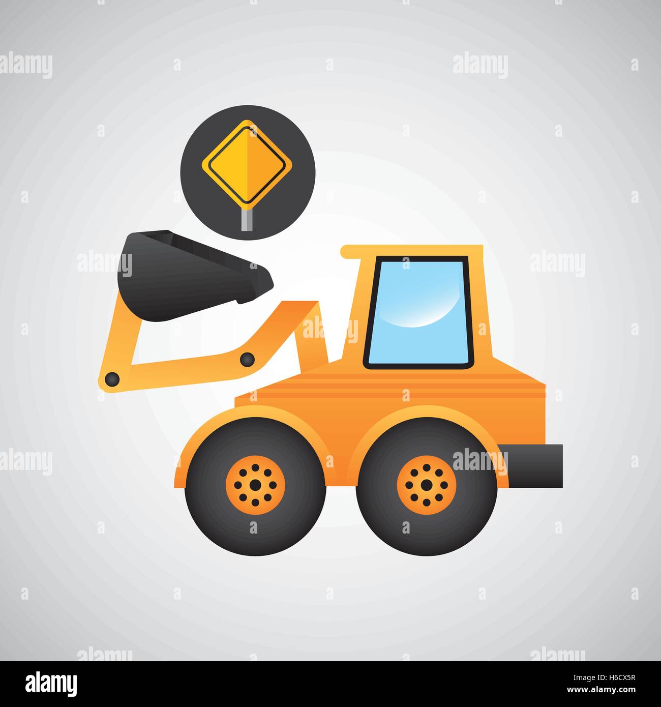 Construction machinery works site Stock Vector Images - Alamy