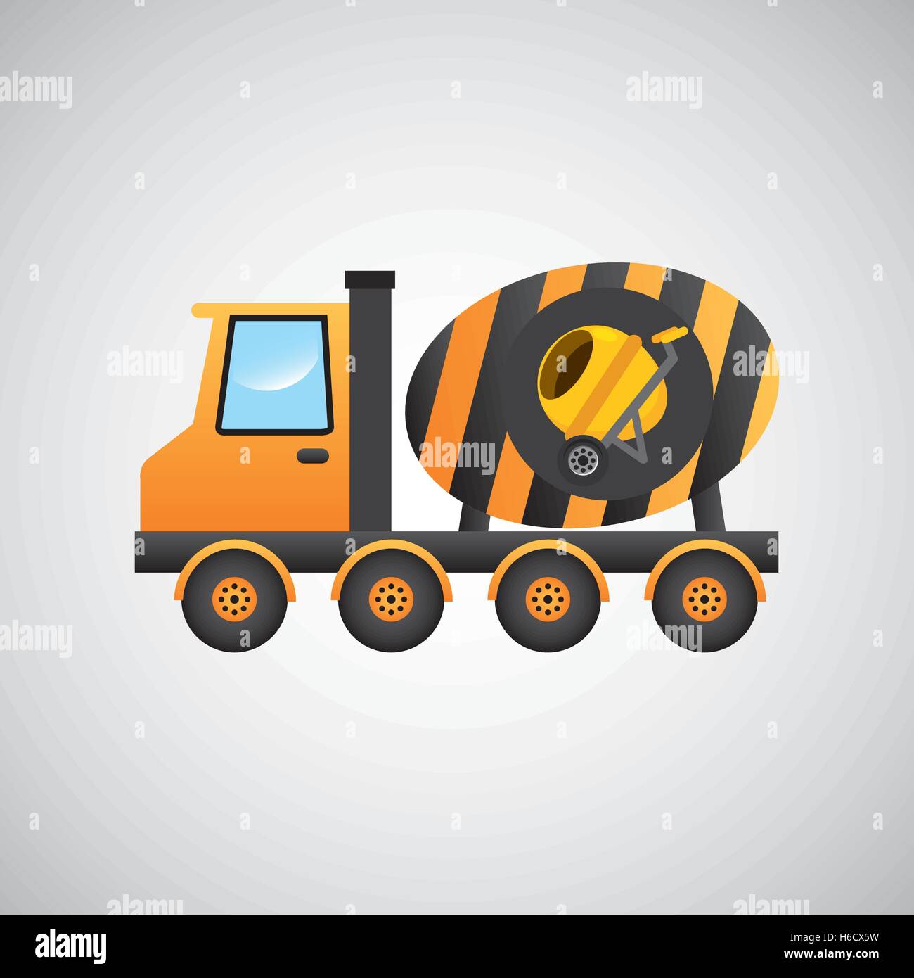 truck mixer concrete icon graphic vector illustration eps 10 Stock ...