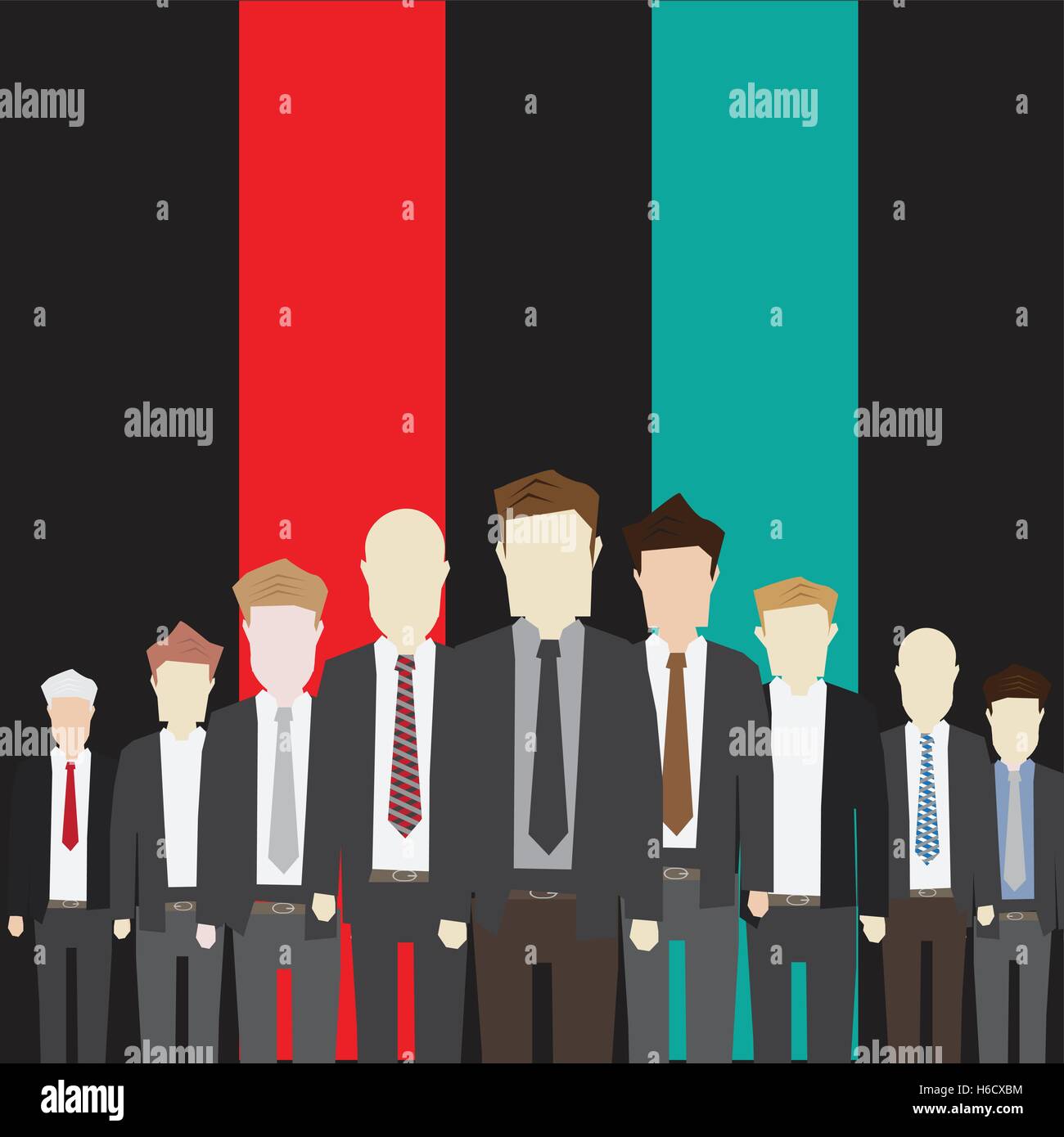 Professional group wearing suits Stock Vector Images - Alamy