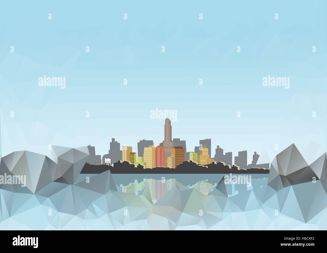 Reflections building abstract Stock Vector Images - Alamy