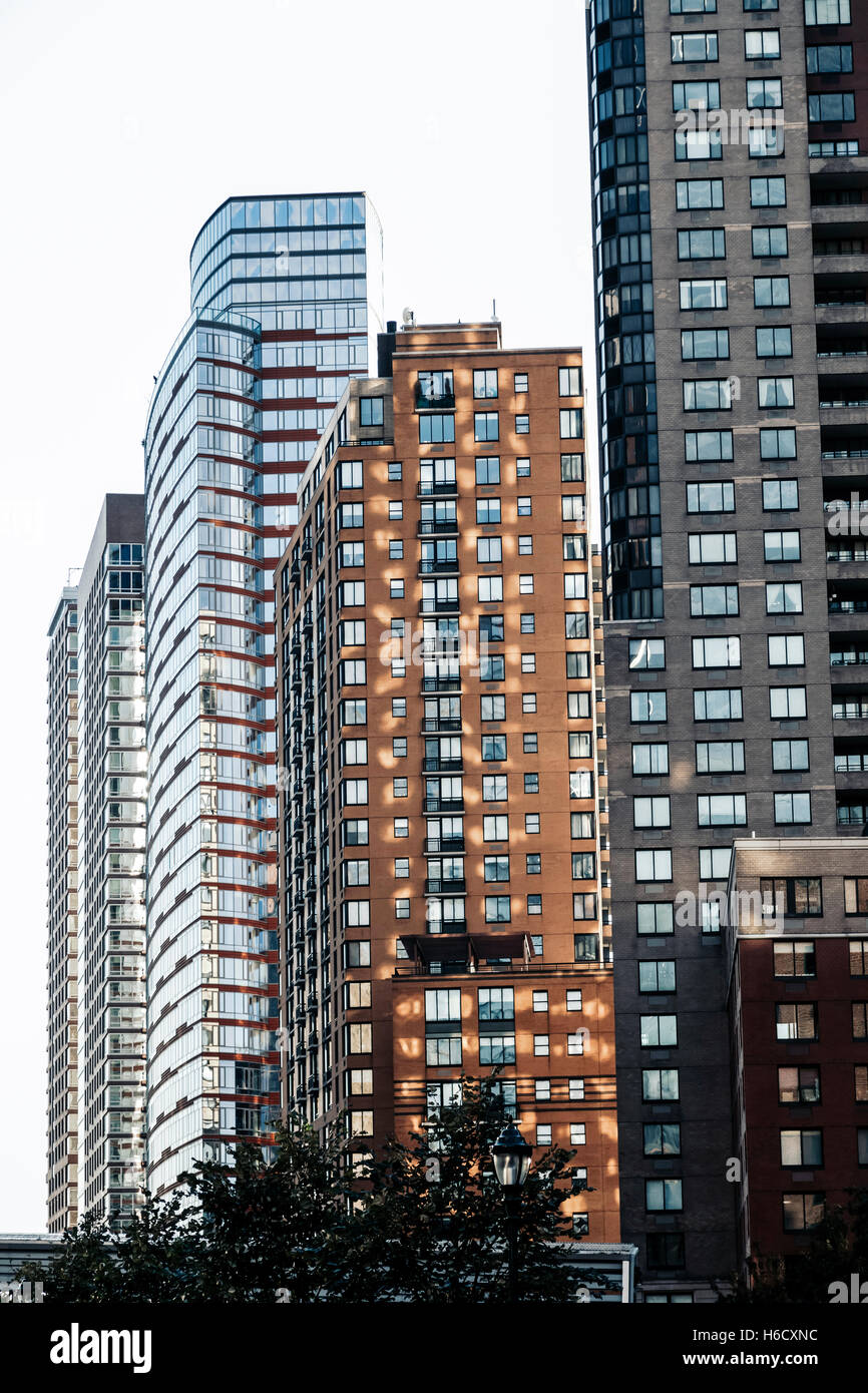 Cluster of buildings in Manhattan Stock Photo - Alamy