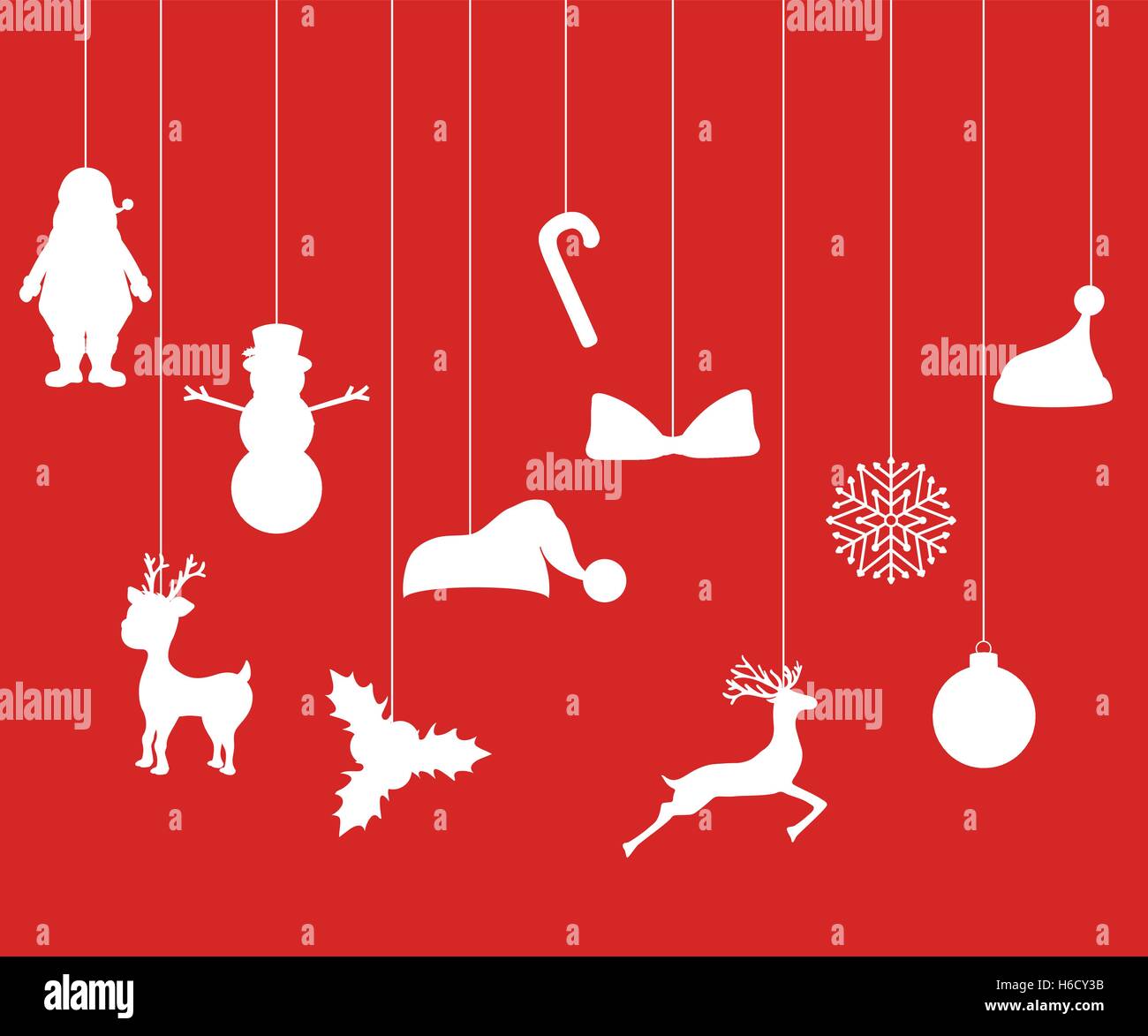 Winter snow christmas decorations Stock Vector Images - Alamy