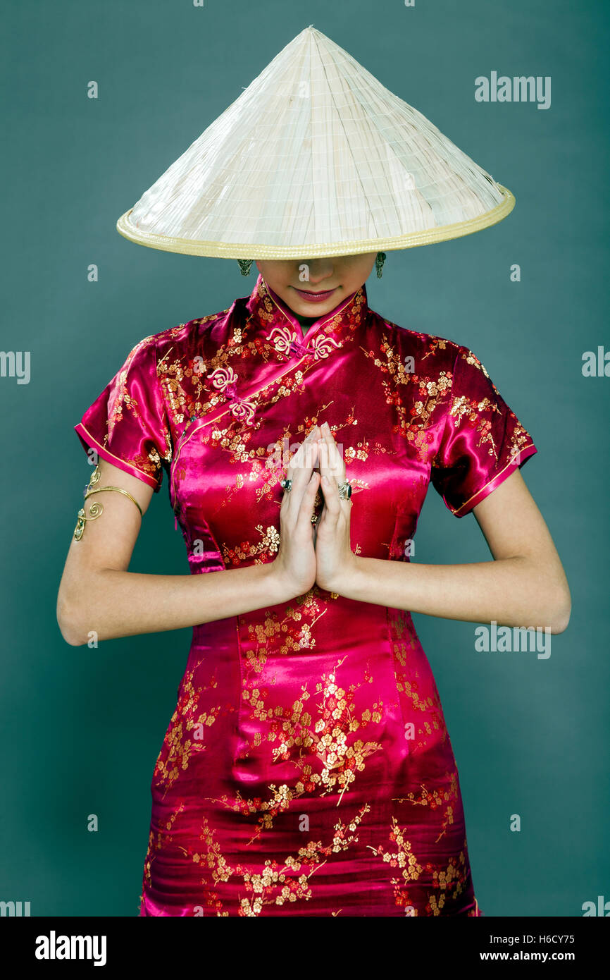 Chinese woman wearing traditional costume hi-res stock photography and ...