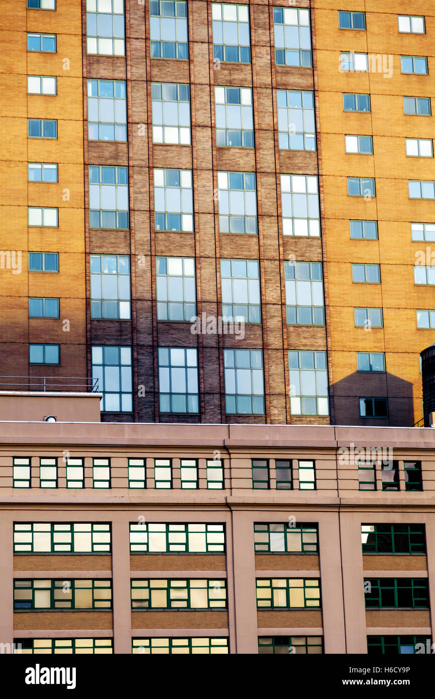 Cluster of high rise apartment building's windows Stock Photo - Alamy