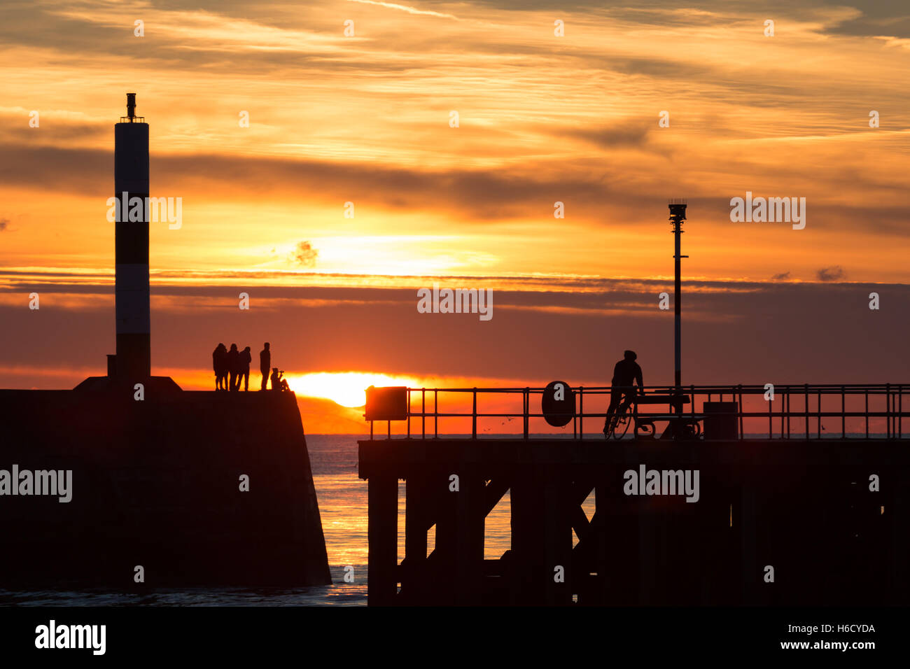 Sunset at aberystwyth hi-res stock photography and images - Alamy