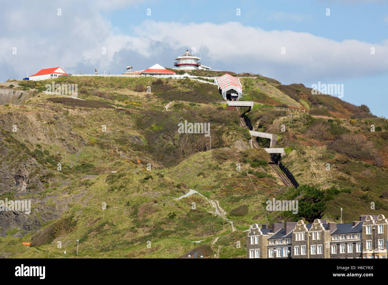 Aberystwyth electric cliff railway on constitution hill Stock Photo - Alamy