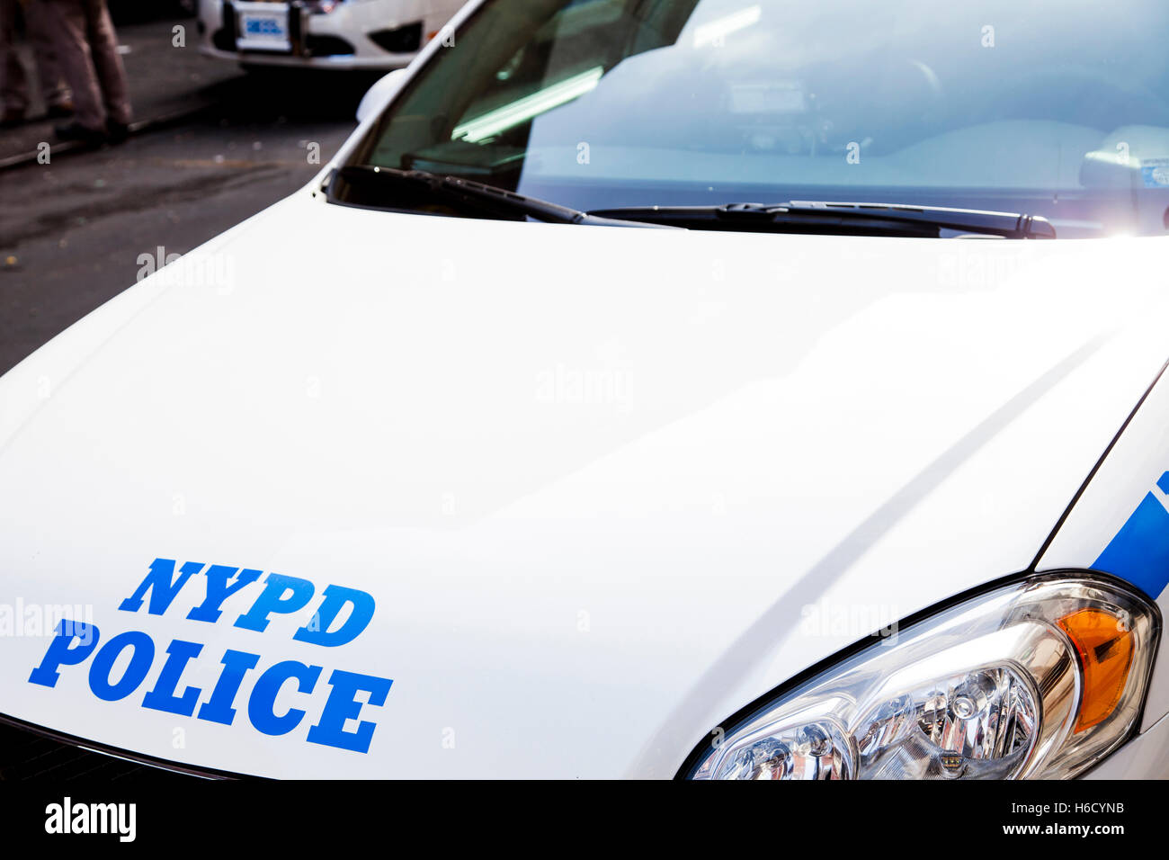 NYPD car on the street Stock Photo - Alamy