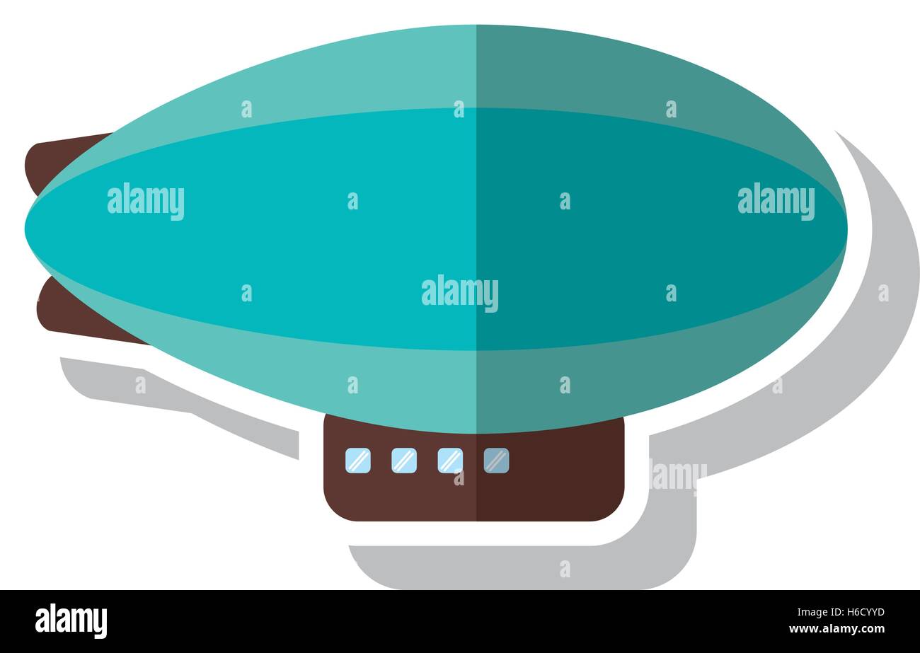 Isolated zeppelin vehicle design Stock Vector Image & Art - Alamy