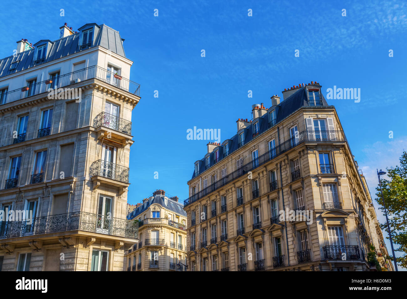 typical old city buildings in Paris, France Stock Photo - Alamy