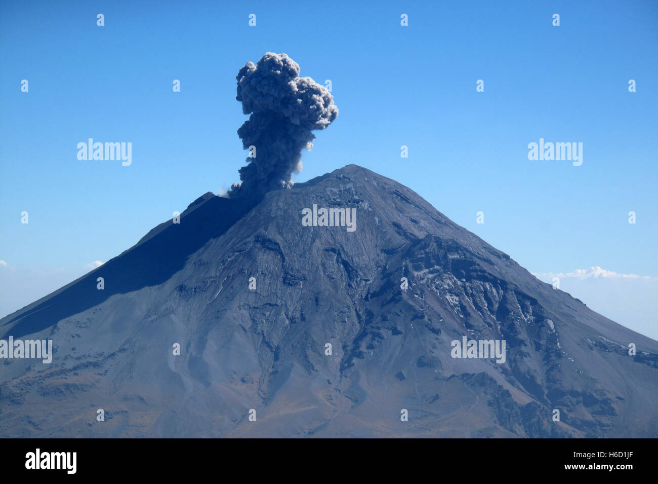Active Popocatepetl volcano, also called El Popo, picture taken from ...