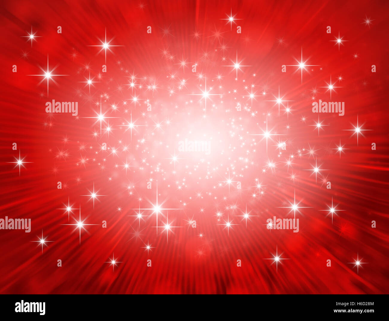 Festive bright light exploding inside a glittering red background Stock ...