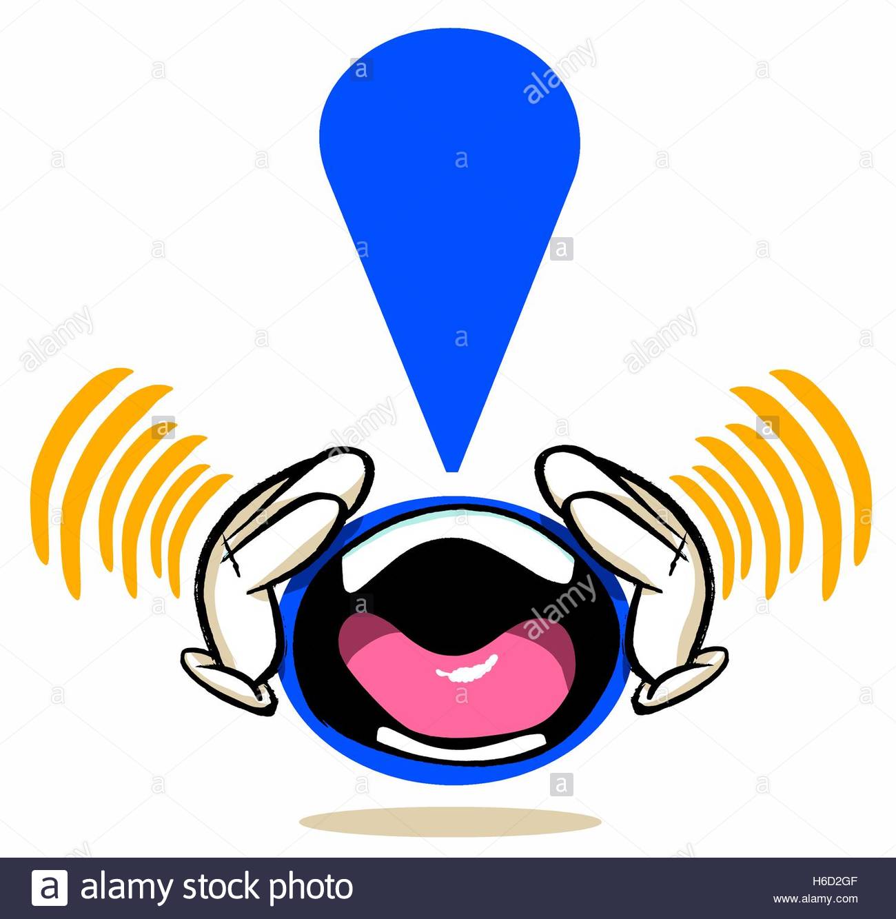 Cartoon Exclamation Mark Character Isolated Stock Photos & Cartoon ...