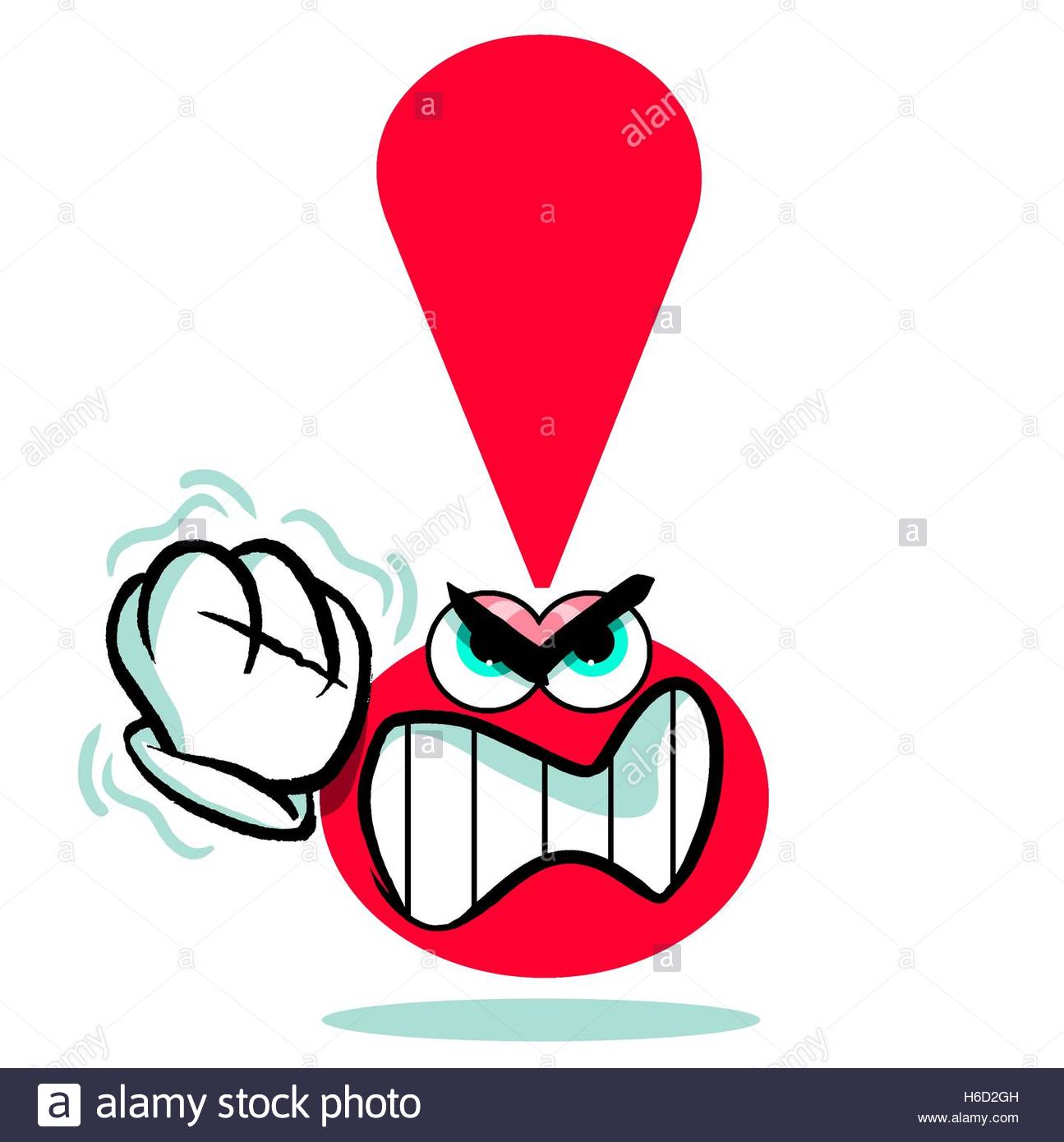 Cartoon Exclamation Mark Character Isolated Stock Photos & Cartoon ...