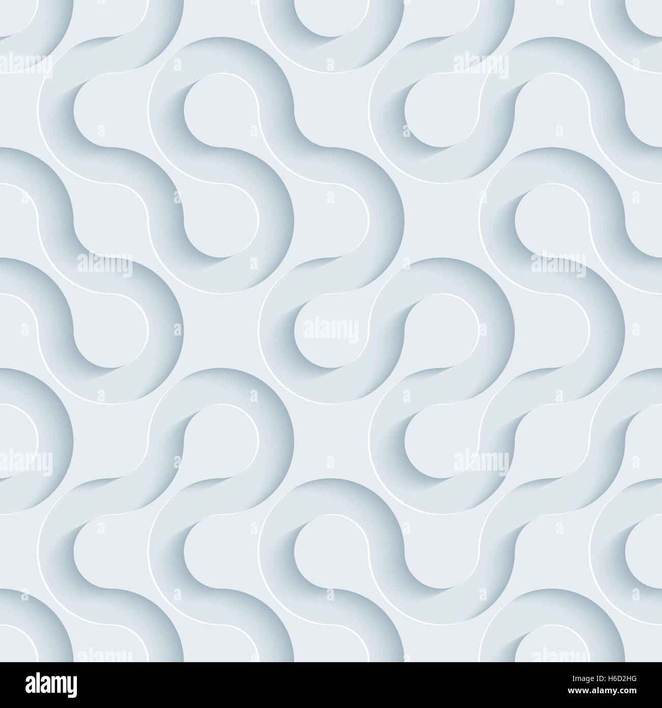 Neutral light gray seamless pattern with 3D effect. Tileable vector ...