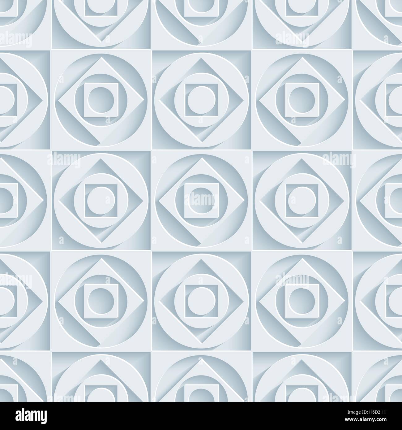 Neutral light gray seamless pattern with 3D effect. Tileable vector background Stock Vector ...